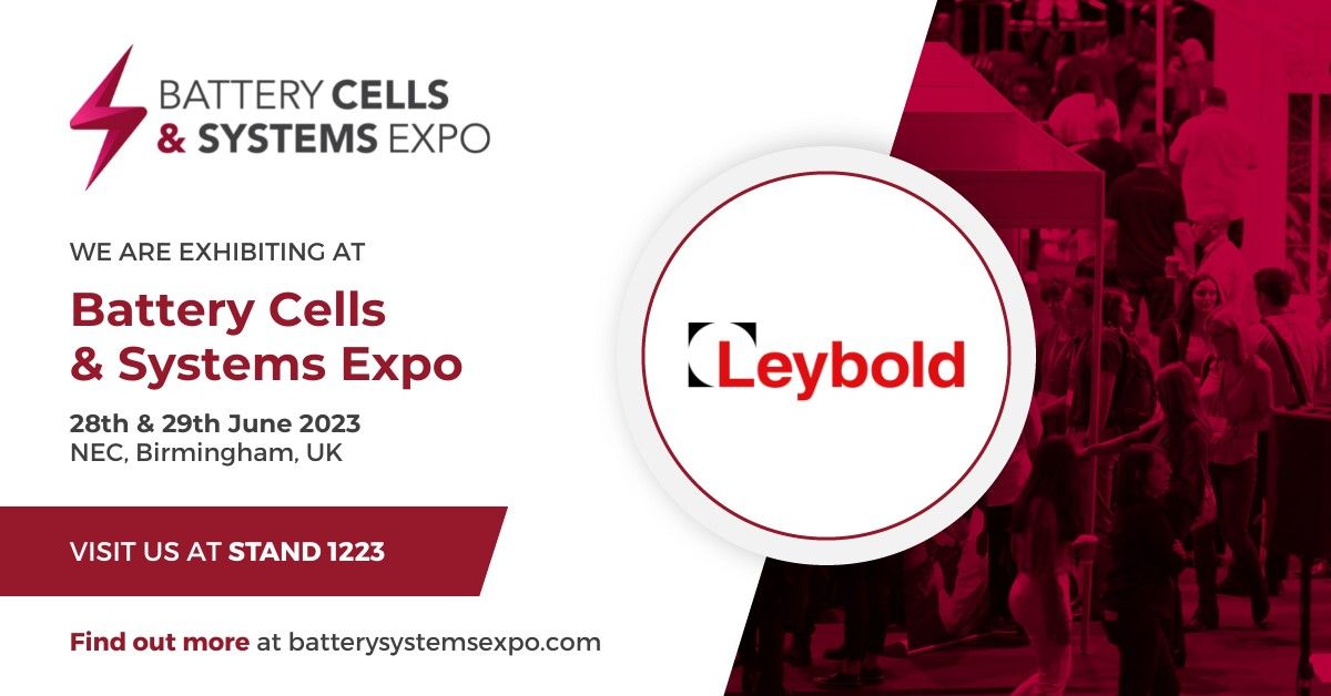 Leybold Present at Battery Show 2023 - Leybold United Kingdom